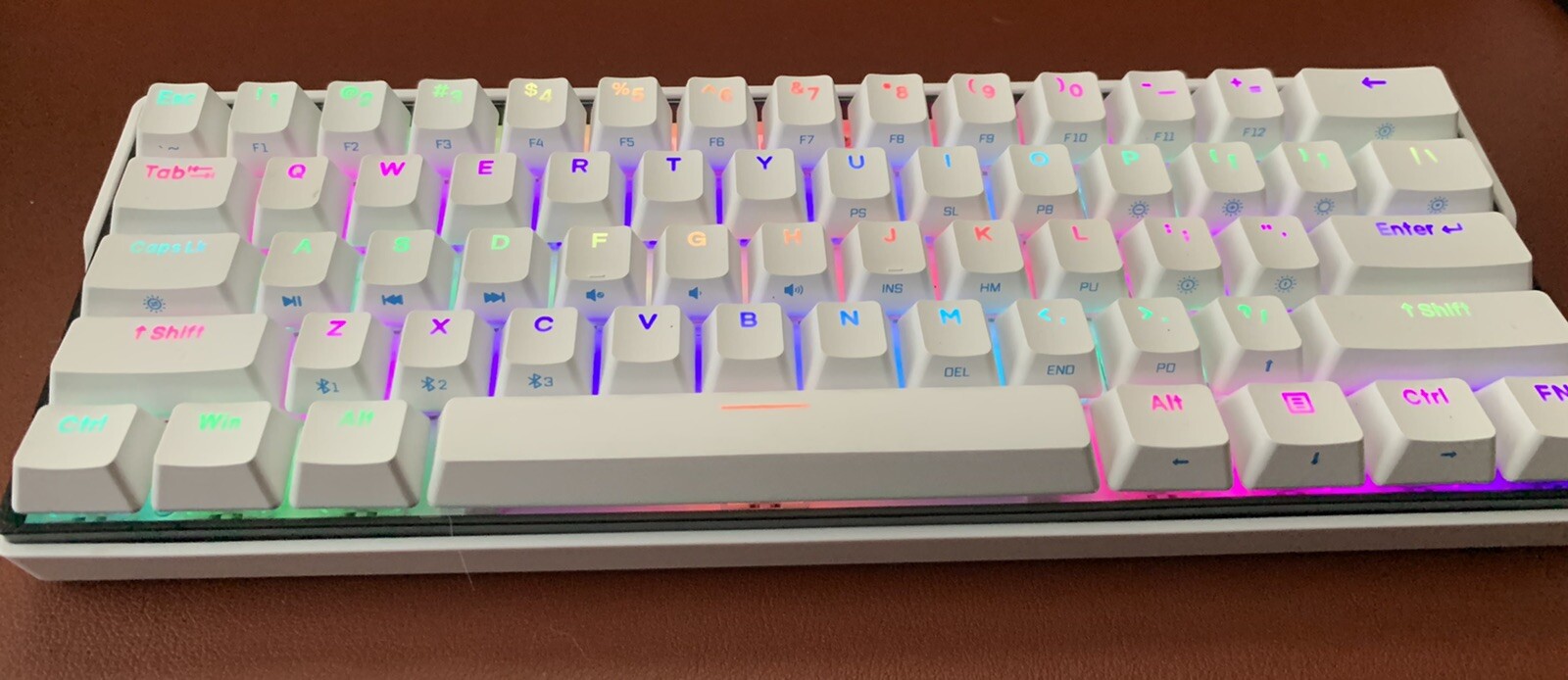 Kemove Snowfox 61 Keys Mechanical Gaming Keyboard 60 NKRO Bluetooth 5.1 ...