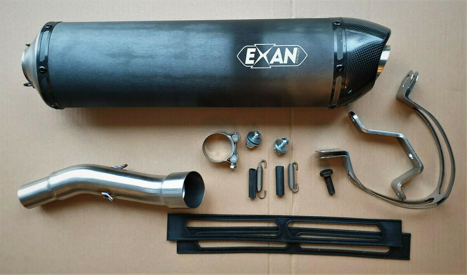 EXAN Carbon Cap Schwarz Sportauspuff ACCESS Xtreme 300 SP250 SP300 ...