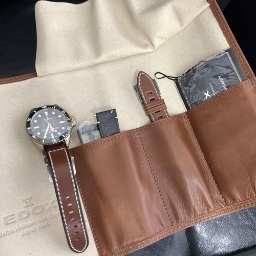 Edox Skydiver Military Limited Edition Bronze Automatic Watch 2021 Used ...