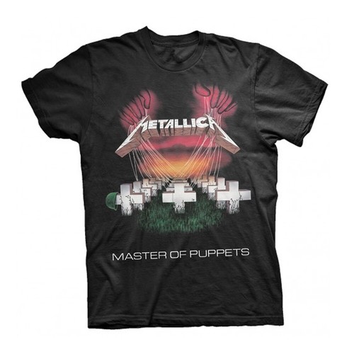 METALLICA - MOP EUROPEAN TOUR 86' BLACK T-Shirt, Front & Back Print ...