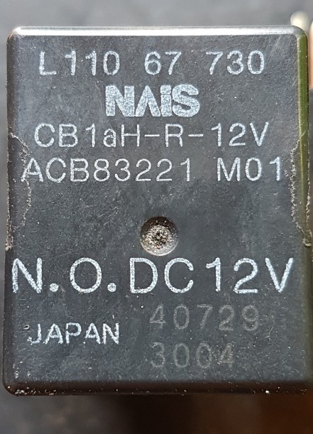 Mazda 4-Blade Black Headlight Relay L11067730 NAiS ACB83221-M01 CB1aH-R ...