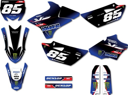 YAMAHA YZ 85 2015 - 2021 Fury style stickers kit Full Custom Graphic ...