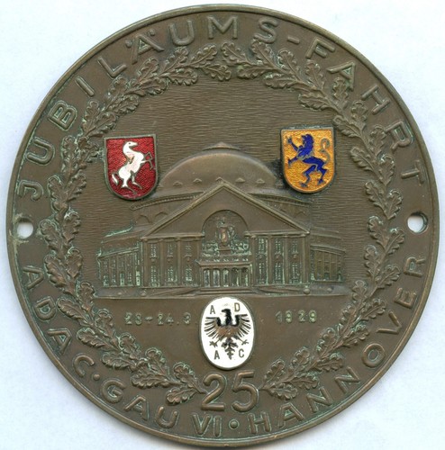 ADAC-PLAKETTE 1929 / ADAC PLAQUE 1929 | eBay