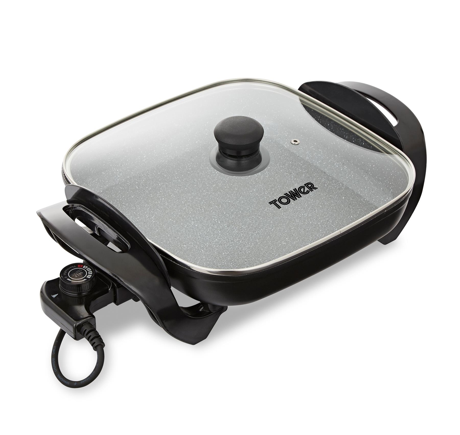 Tower Electric Skillet with Cerastone Pro Non-Stick Coating T14036GRY ...