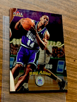 Ray Allen 2000-01 Fleer Mystique Basketball Card #98, Milwaukee Bucks ...