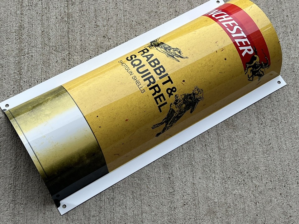WOW!Curved Winchester Rabbit & Squirrel Shotgun Shells 3D Sign ...
