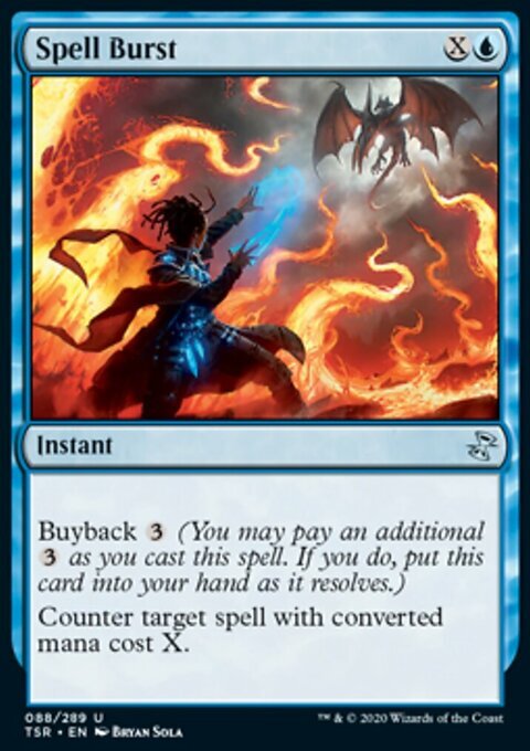 MTG Magic the Gathering Spell Burst (88/429) Time Spiral Remastered LP ...