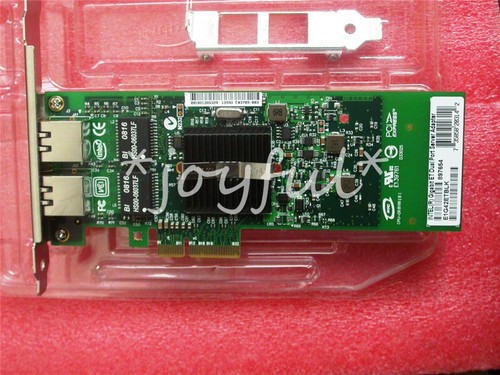 one Intel 82576EB Dual RJ45 Port 1Gbps PCI-E X1 Gigabit network card ...