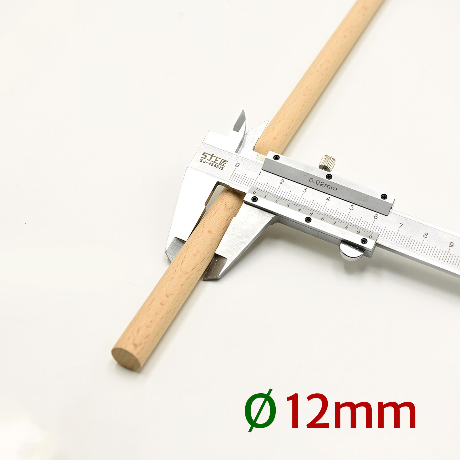 Ø 4mm to 60mm Beech x 30cm Wooden Dowling Rods, Craft Sticks Rods ...