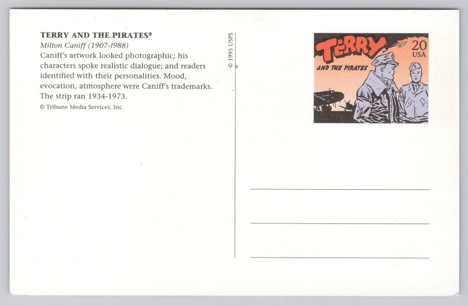 Terry and The Pirates 1934 Classic 1995 USPS Comic Series Stamped ...