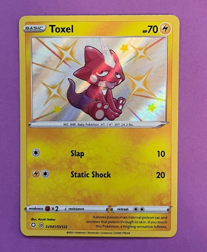 Pokémon TCG Toxel Shining Fates SV041/SV122 Holo Shiny Holo Rare | eBay