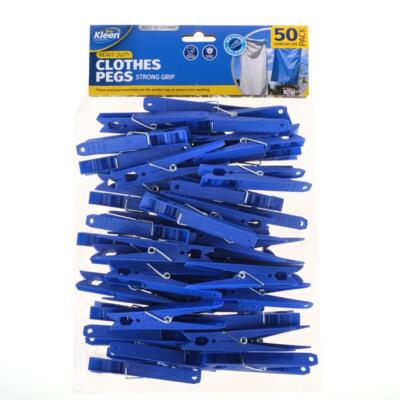 Xtra Kleen® 50PCE Clothes Pegs Rust Resistant Non - Staining Strong ...