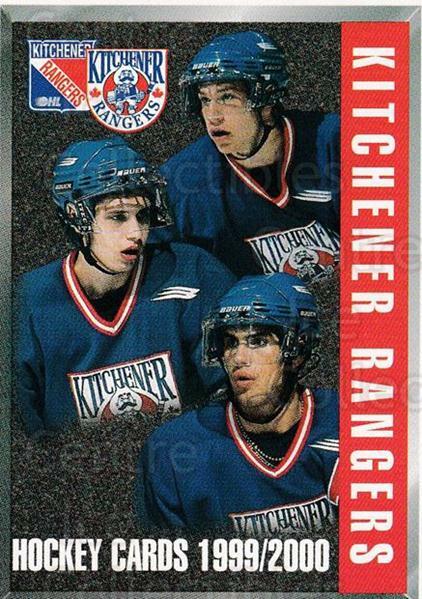 1999-00 Kitchener Rangers #28 Derek Roy, Alan Rourke, Steve Eminger ...