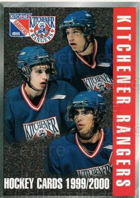 1999-00 Kitchener Rangers #28 Derek Roy, Alan Rourke, Steve Eminger ...