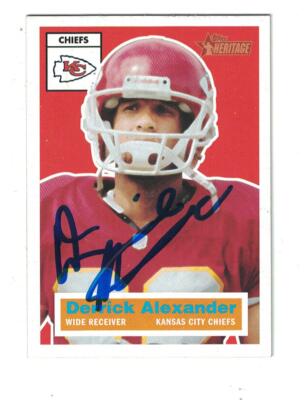 Derrick Alexander AUTOGRAPHED 2001 TOPPS FOOTBALL CARD SIGNED KANSAS ...