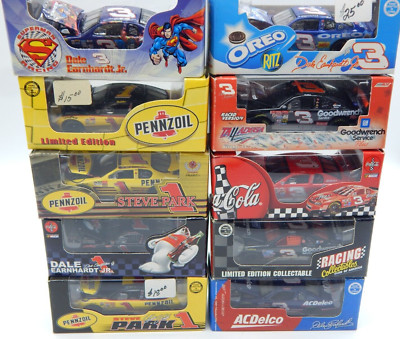 1:64 MIX OF 10 ACTION NASCAR DIECAST DALE EARNHARDT JR, STEVEN P ...