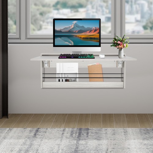 39.4x16.3-inch wall mounted folding desk stand foldable workbench ...