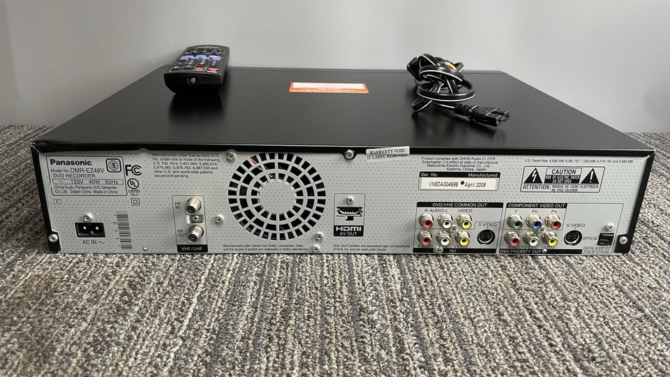 Panasonic DMR-EZ48V DVD VCR Recorder Fully serviced Refurbished Free ...