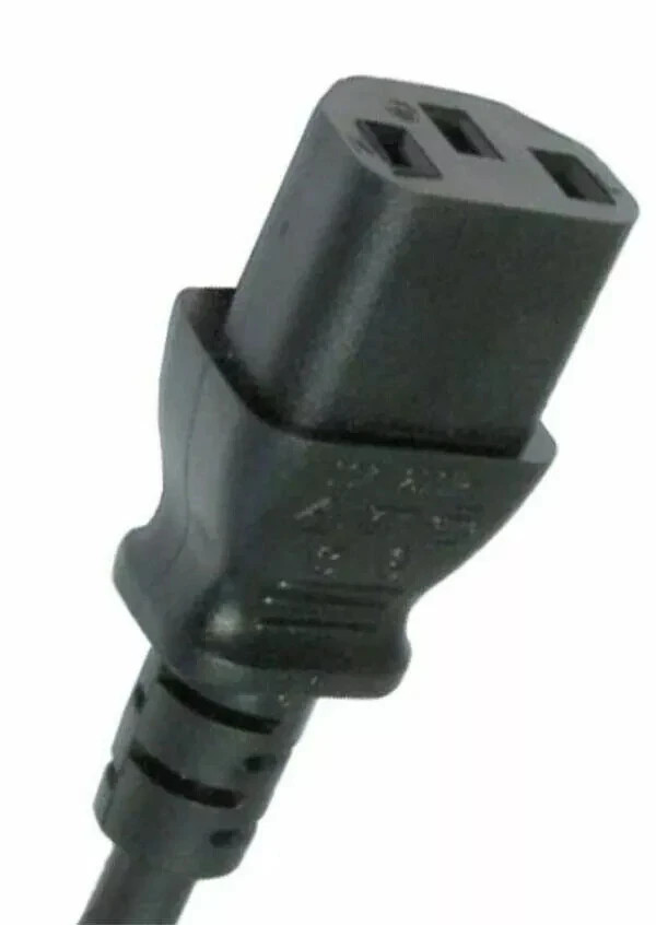 Universal 3 Metre Kettle Lead Power Cable IEC C13 to 3 Pin UK Plug C13 ...