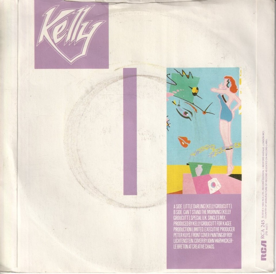 Kelly Groucutt Oh Little Darling 7" vinyl UK Rca 1982 label centre has ...