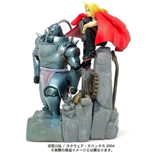 Edward & Alphonse Elric Fullmetal Alchemist Book in Figure RED with ...
