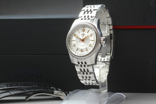 [N MINT w/ Box Paper ] Oris Big Crown 7628 Pointer Date AT Mens Watch ...