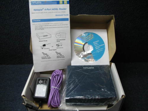 Netopia 3346N-ENT ADSL/2/2+ Router 4-Port Man Switch 666947007757| eBay