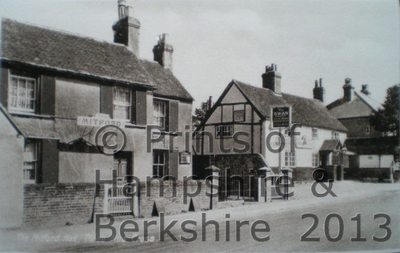 PRINT 10 X 7 THE MITFORD & SWAN INN THREE MILE CROSS READING BERKSHIRE ...