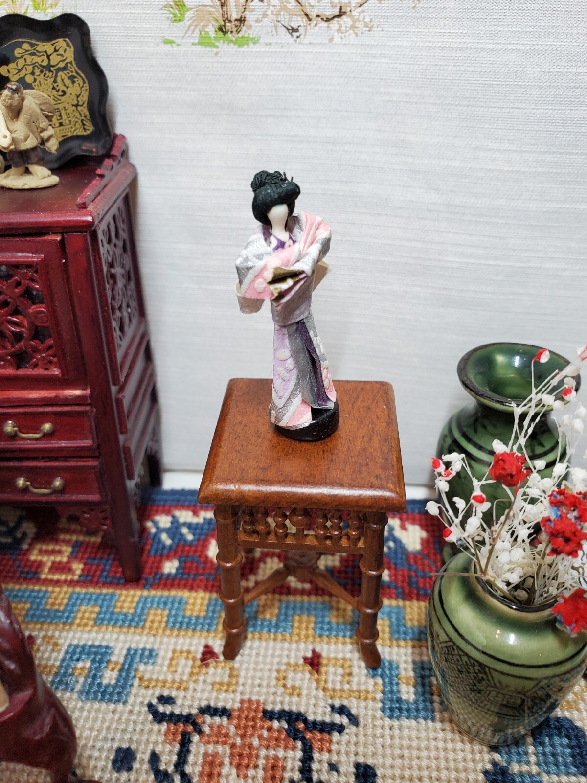 Miniature Dollhouse Japanese Geisha Art Doll By Alice Zinn | eBay