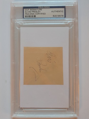 Elvis Presley authentic cut signature psa dna slabbed autograph | eBay