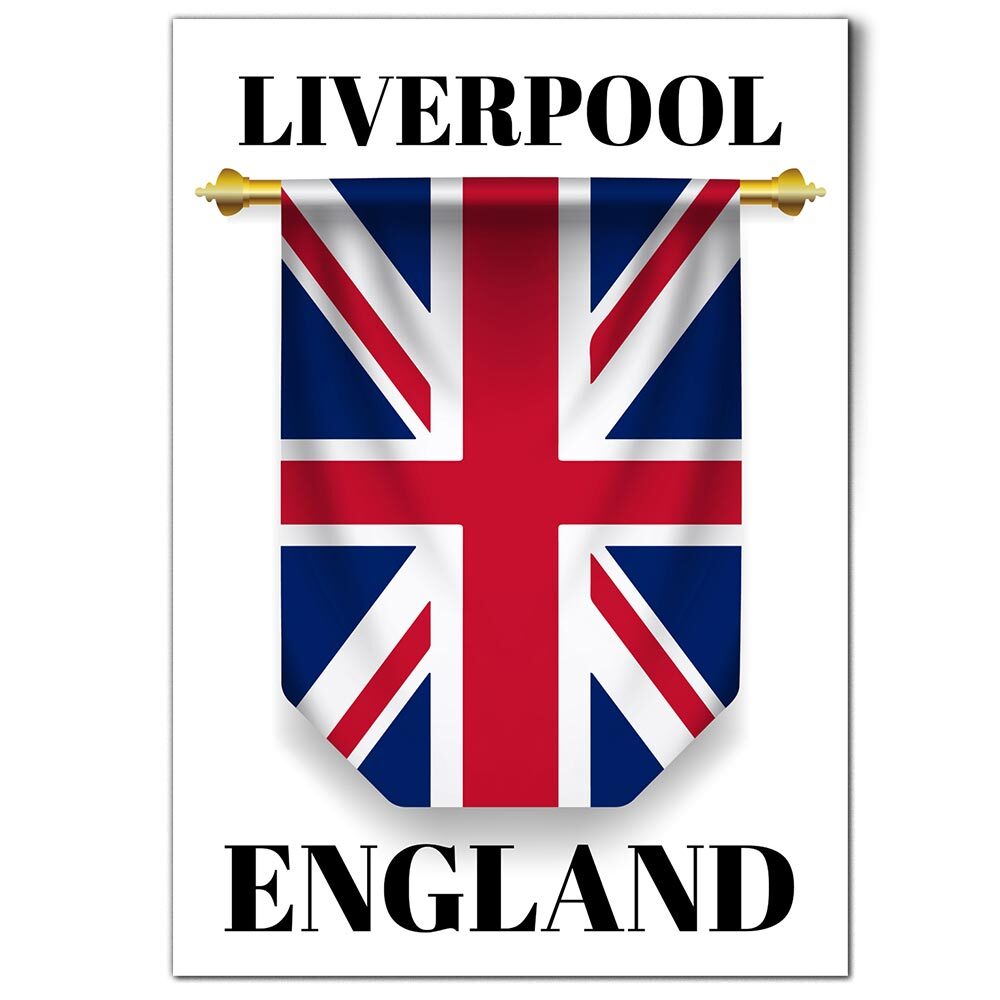 Liverpool England Flag