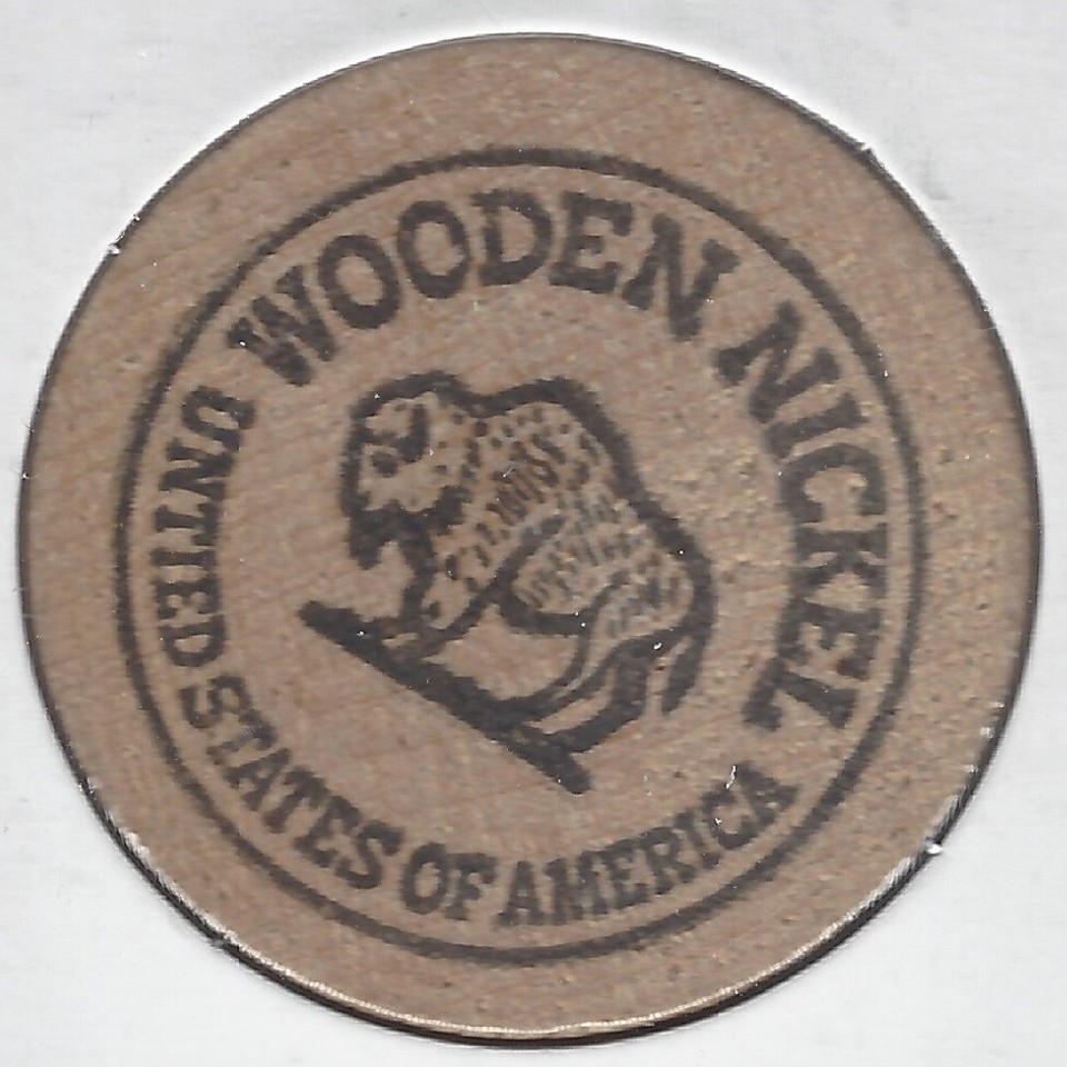 SENATE BAR, Denver, Colorado, Bob And Morey's Truck Stop, Token, Wooden ...