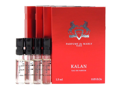 PDM PARFUMS DE MARLY KALAN EDP 1.5ml .05fl oz x 4 COLOGNE SPRAY SAMPLES ...