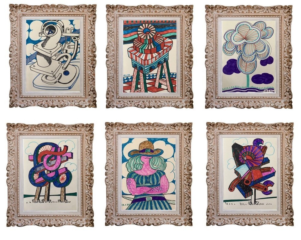 BERNARD CORNILLE (1940-2006) Oeuvre Originale Composition Art Singulier ...