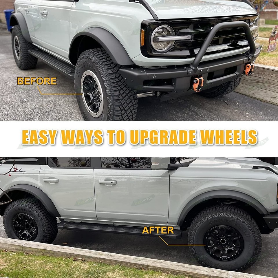 1X Black Bead Lock Wheel Trim Ring Kit For 2021-2025 Ford Bronco | eBay