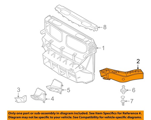BMW OEM 14-18 X5 Radiator Support Air Intake-Air Duct Left 51748055209 ...