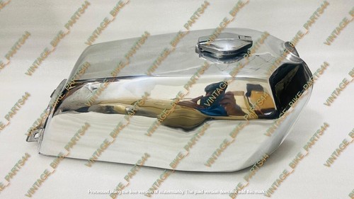 Yamaha RD250 RD400 Aluminum Alloy Polished Petrol Tank 1976-1977 Model ...