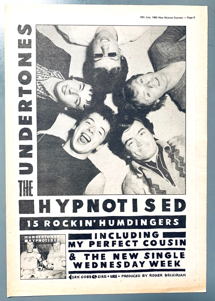THE UNDERTONES 1980 original UK POSTER ADVERT HYPNOTISED | eBay