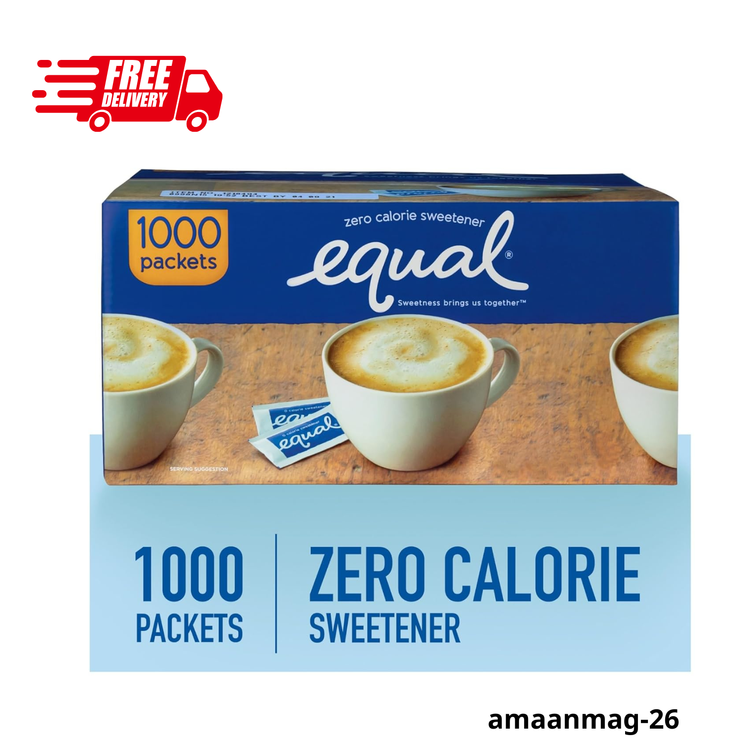 0 Calorie Sweetener, Aspartame and Acesulfame-K Sweetener Packets, Zero ...