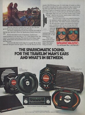 1980 Sparkomatic Car Stereo Radio SR 303 vintage print ad 80's ...
