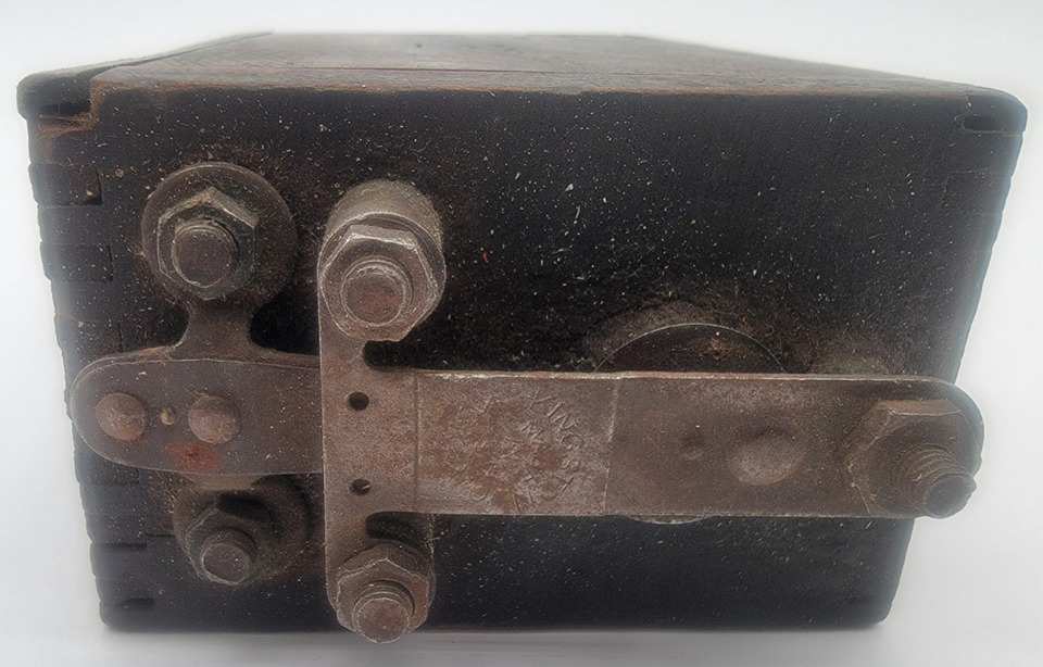 Ford Model T Ignition Coil Battery Wood Dove Tailed Wooden Box- Vintage ...