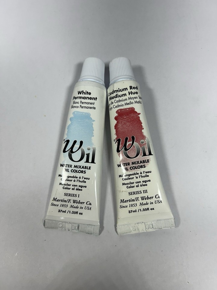 Martin F Weber Oil Paint Tubes (1.25oz / Lot of 8 Tubes) Water Mixable ...