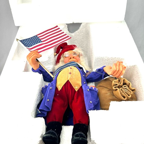 Demdaco Drolleries CHRISTMAS SPIRIT Elf with Flag and Tree | eBay