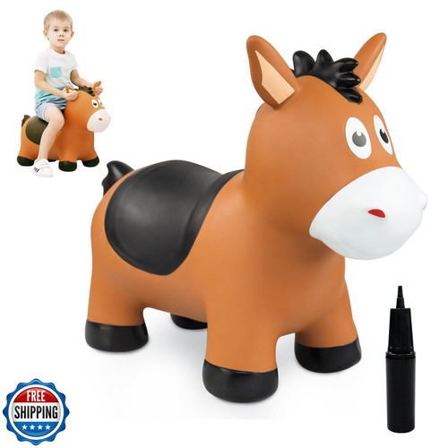 ZOOJOY Bouncy Horse Hopping Toys, Inflatable Animal Horse Toys for ...