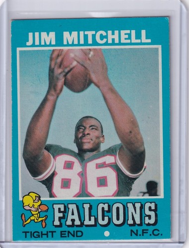 1971 Topps Football #84 Jim Mitchell - Atlanta Falcons RC | eBay