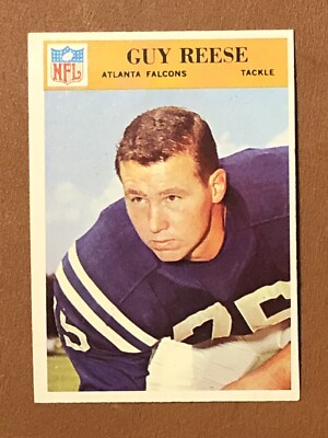 1966 Philadelphia Guy Reese Card #9 NM Nice - Atlanta Falcons | eBay