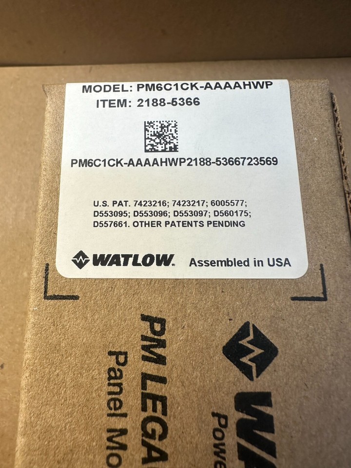 Watlow 2188-5366 EZ-ZONE PM Legacy Panel Mount Controller PM6CICK ...