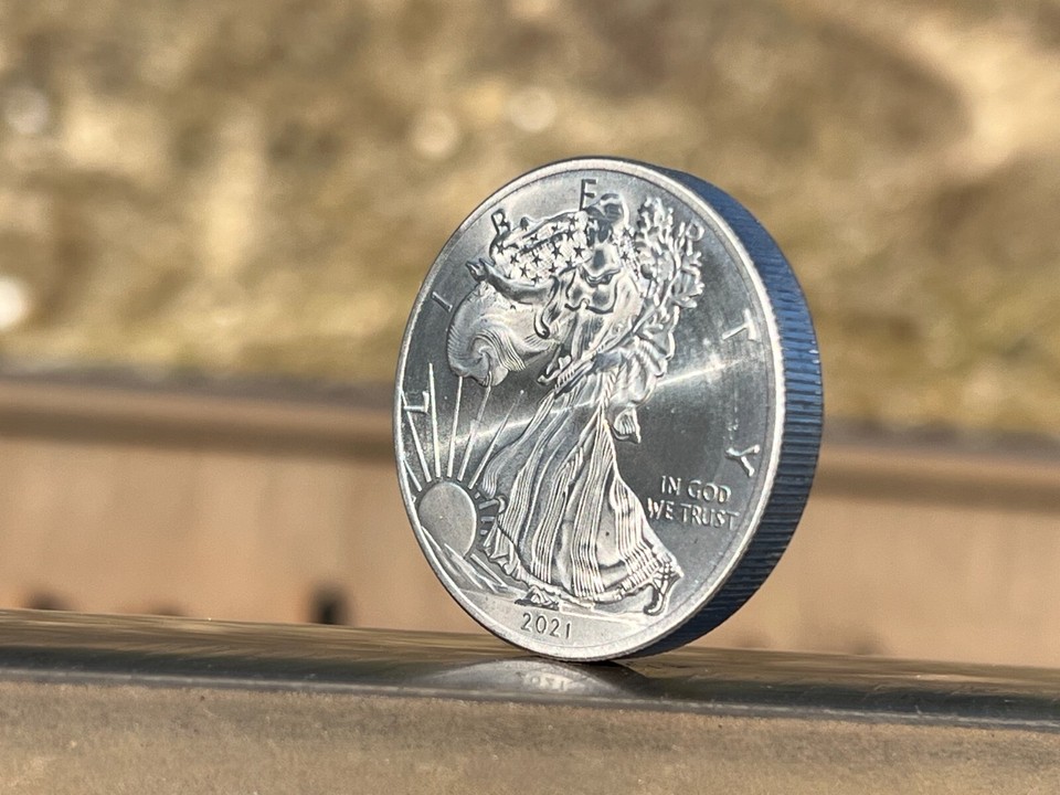 1 Troy Ounce .999 Fine Pure Titanium Walking Liberty Eagle Rounds/1 oz ...