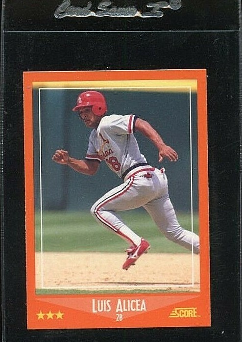 1988 SCORE TRADED GLOSSY #98T LUIS ALICEA ROOKIE RC ST LOUIS CARDINALS ...