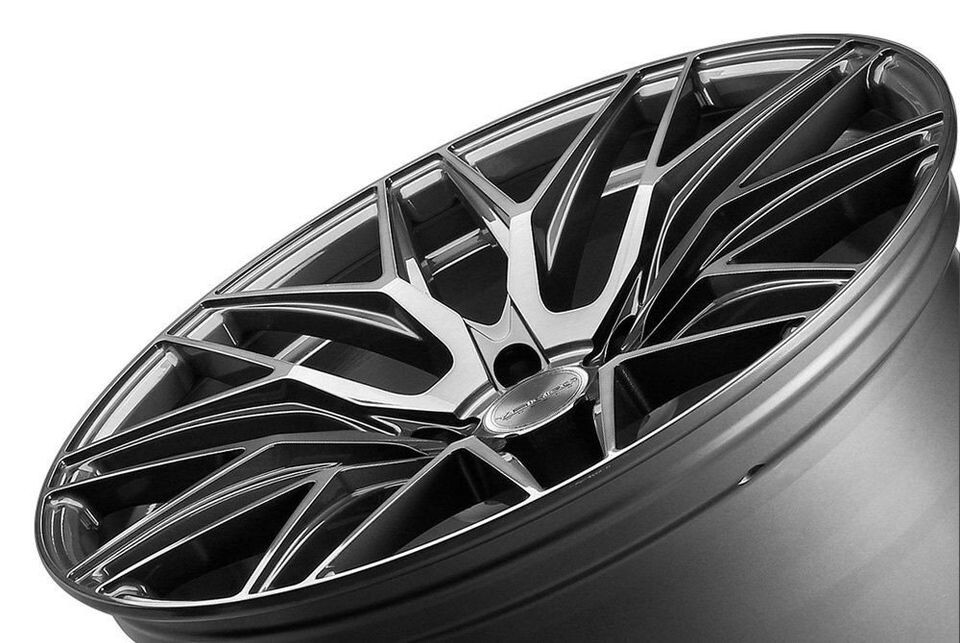 22” Varro VD06 Wheels Tires Titanium Brushed Range Rover Evoque Velar ...